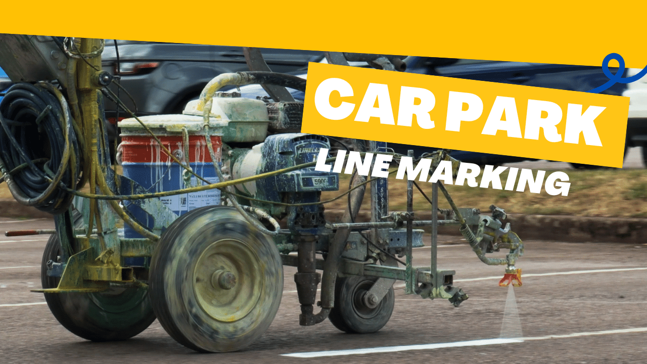 Car park line marking - Spray application | Line Mark | Nationwide Line ...