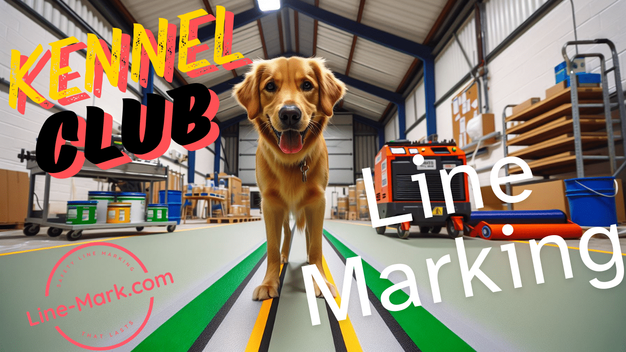 Warehouse line marking for Kennel Club | Line Mark | Nationwide Line ...